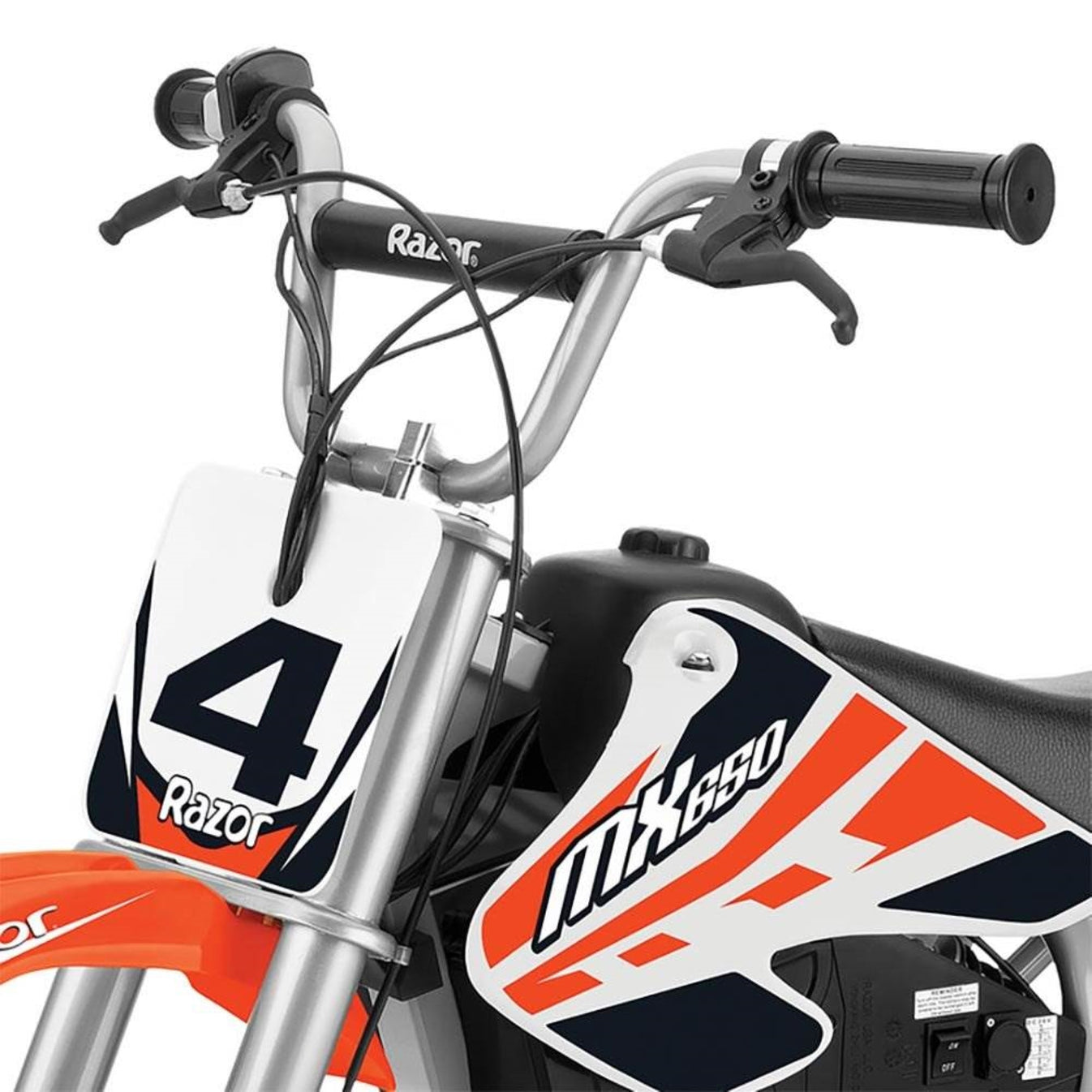 Razor MX650 Dirt Rocket High-Torque Electric Motocross Dirt Bike, 17 M ...