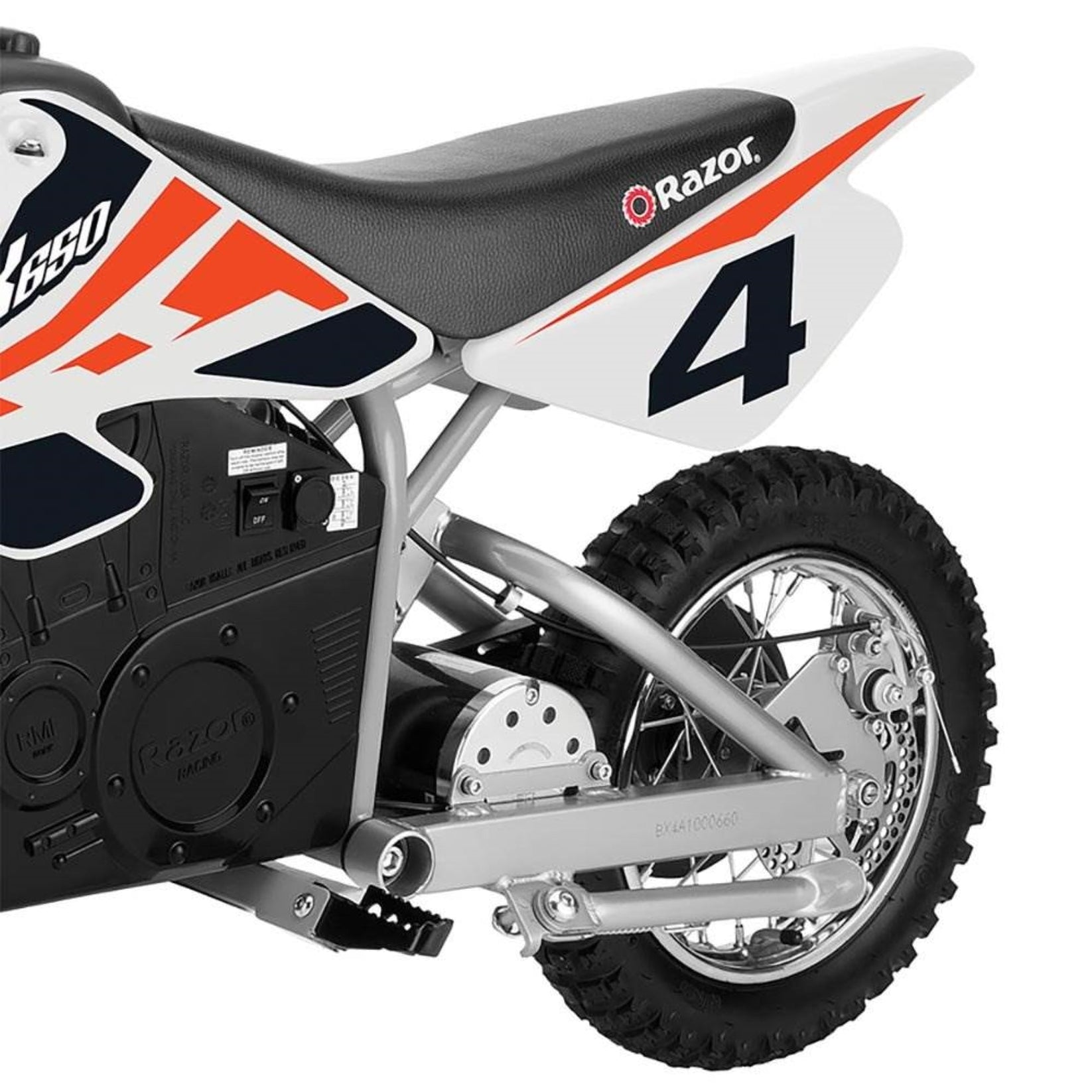 Razor MX650 Dirt Rocket High-Torque Electric Motocross Dirt Bike, 17 M ...